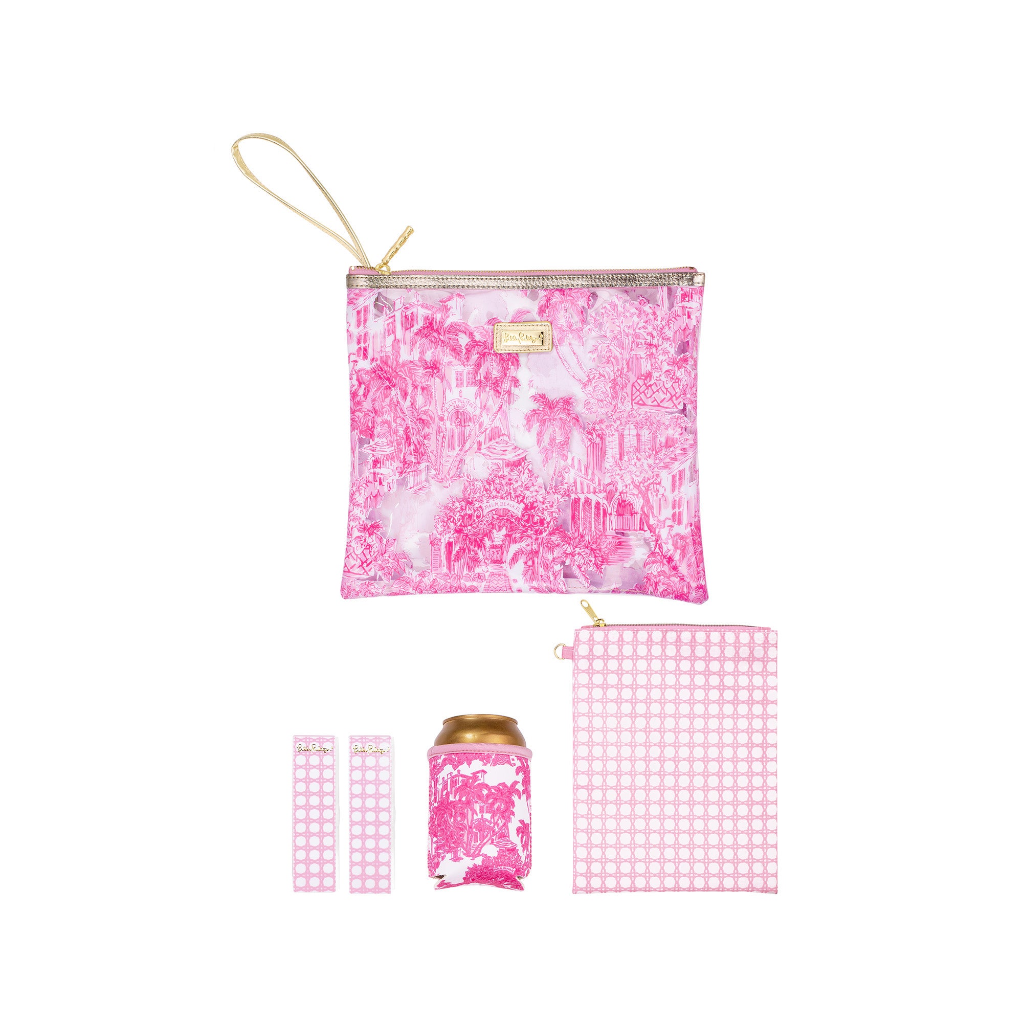 Lilly Beach Day Pouch Pink – Beachbum Farms